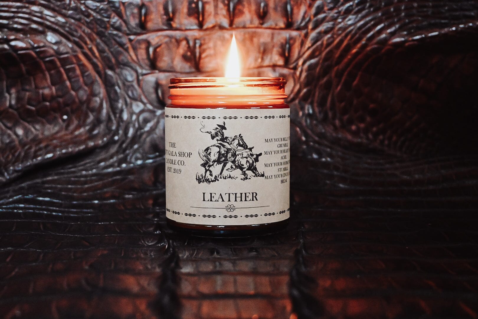 “Leather” Heritage Collection | Amber Rustic Soy Candle | The Gift Gal ...
